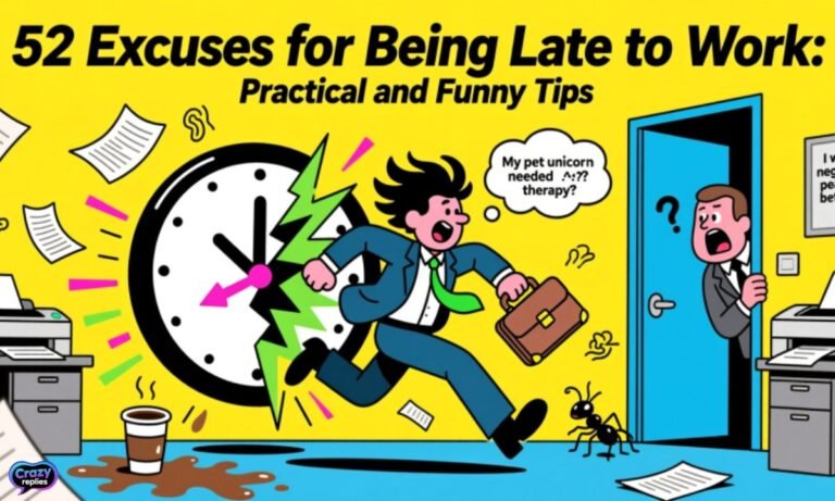 52 Excuses for Being Late to Work: Practical and Funny Tips