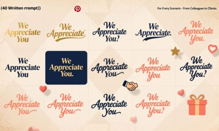 40+ Ways to Say “We Appreciate You” for Every Scenario
